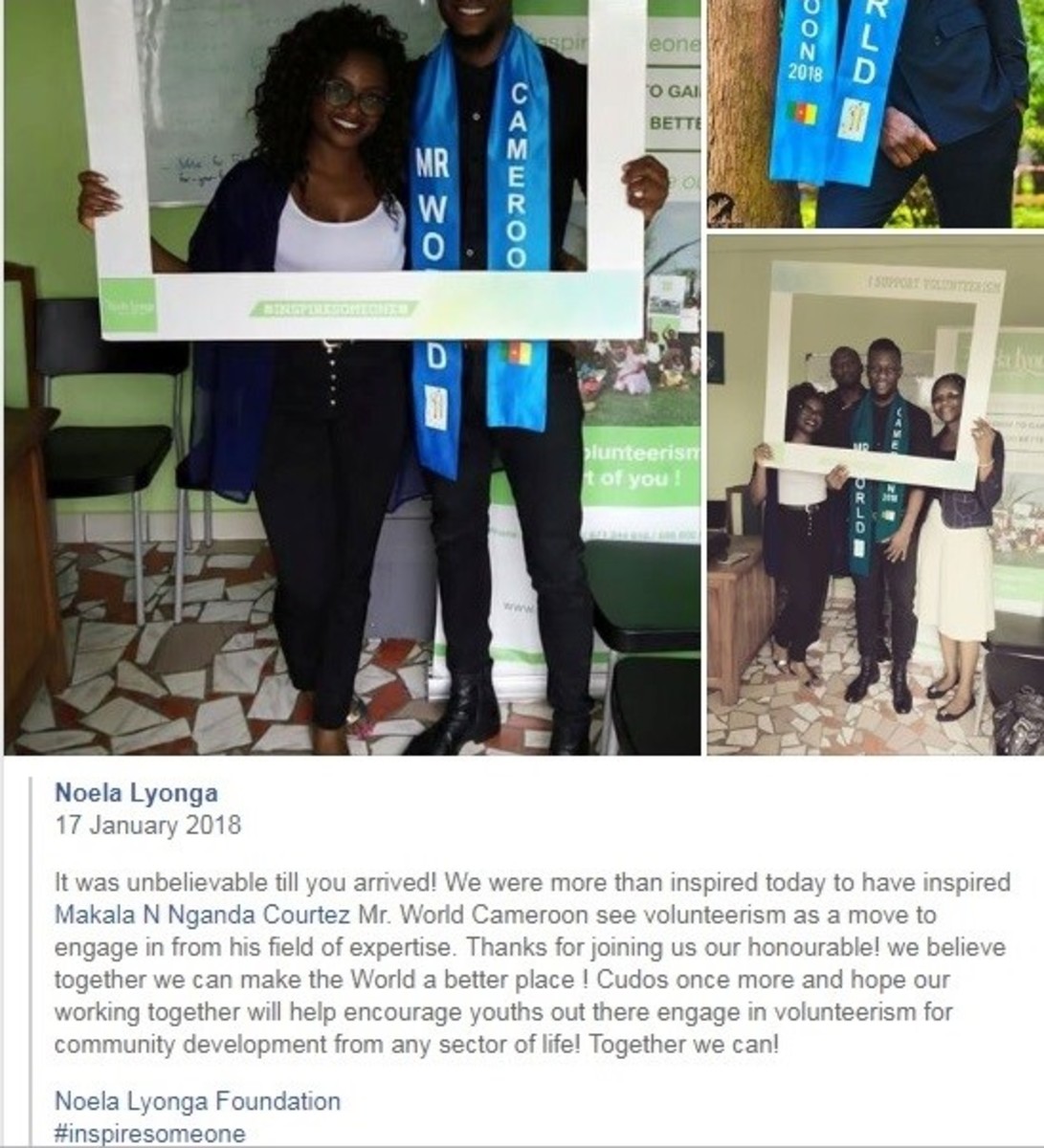 Makala Nganda represents Cameroon! - Mr World