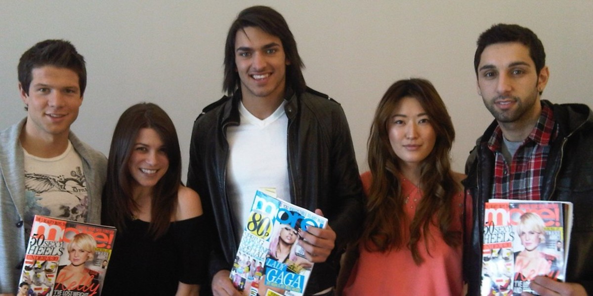 Mr World contestants on magazine shoot - Mr World