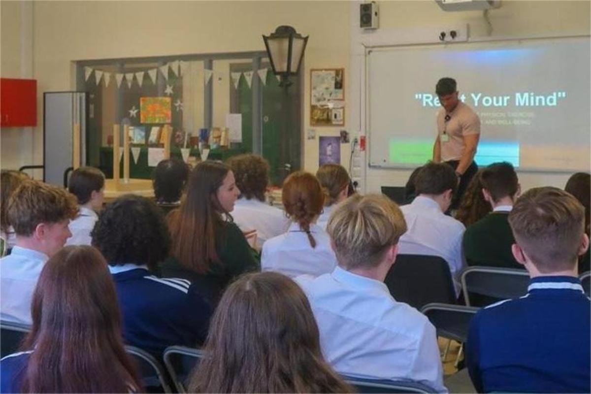 Mr. World Ireland speaks to students about the importance of exercise ...